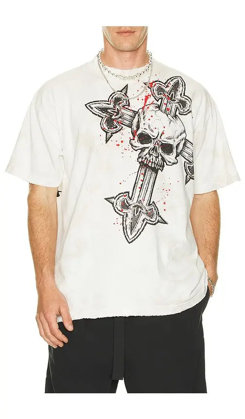 AFFLICTION Cross Tee In . Also