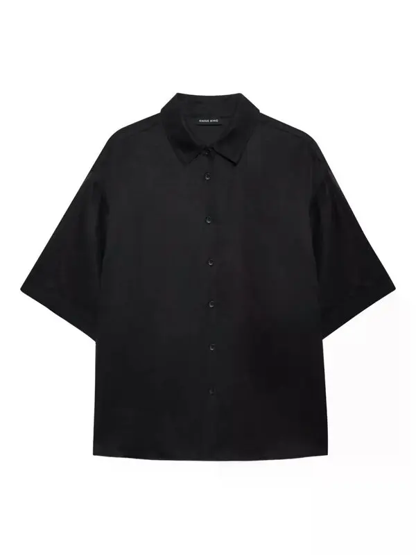 ANINE BING Coco Button-up Shirt - Black