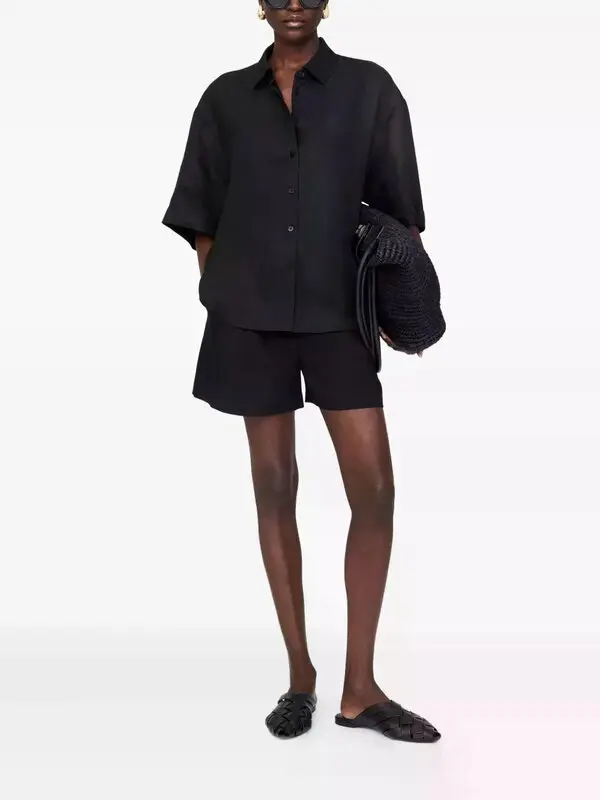 ANINE BING Coco Button-up Shirt - Black