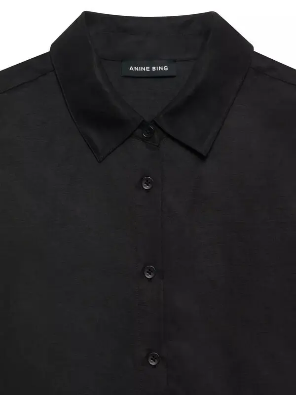 ANINE BING Coco Button-up Shirt - Black