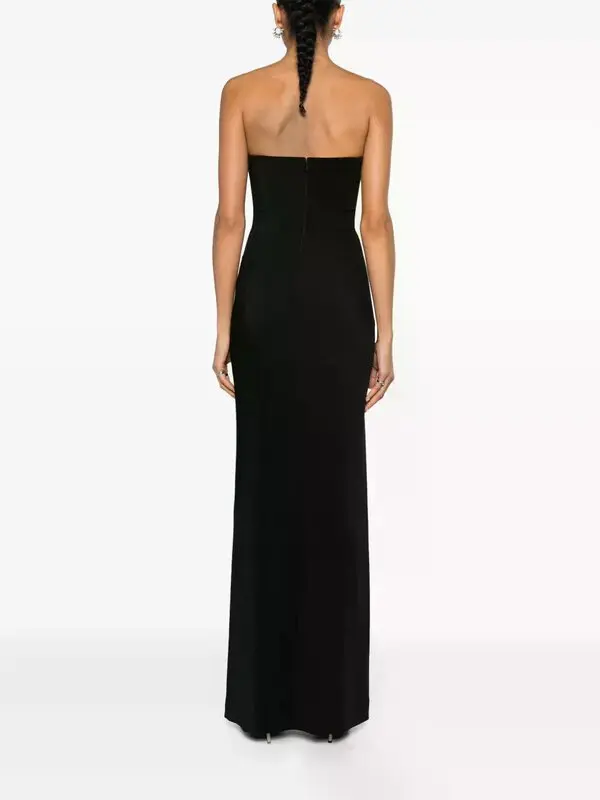MUGLER Structured Strapless Maxi Dress