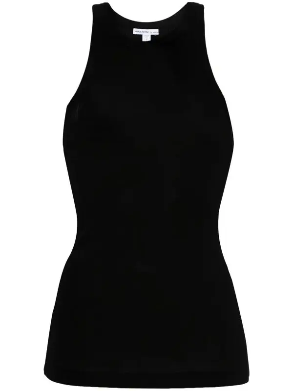 JAMES PERSE Ribbed-knit Tank Top - Black