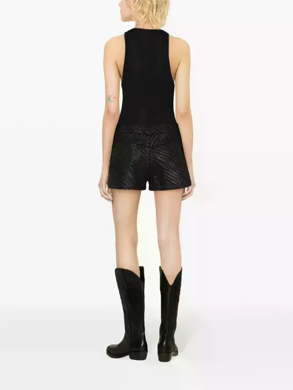 JAMES PERSE Ribbed-knit Tank Top - Black