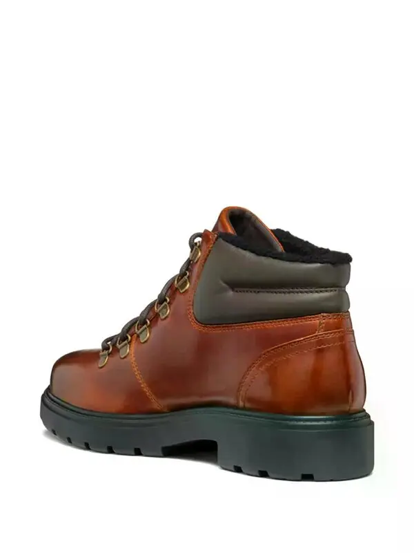 Geox Lace-up Leather Boots