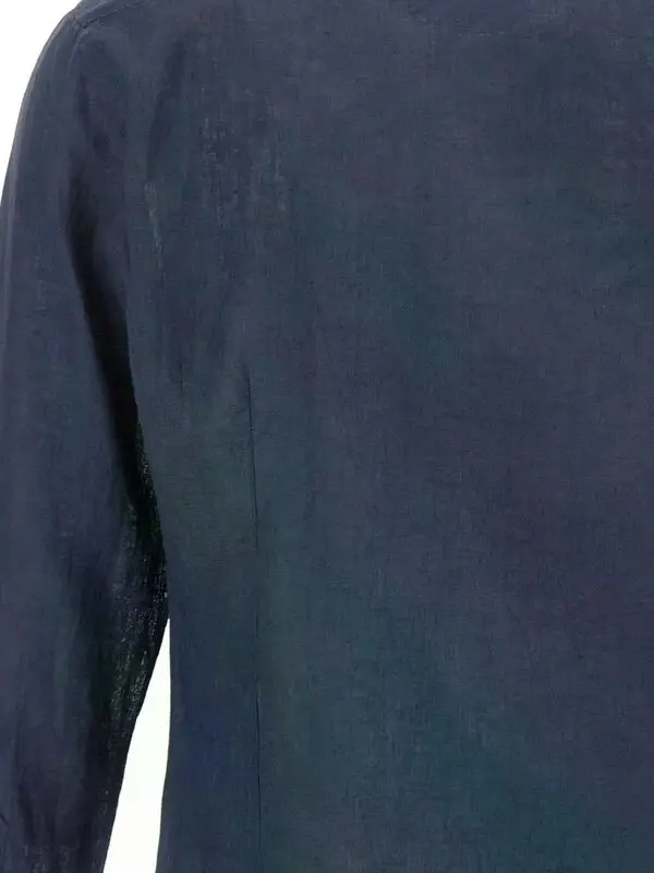 BARBA NAPOLI Linen Shirt - Blue