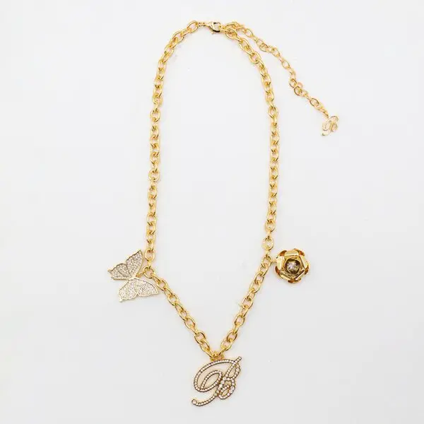 Blumarine Necklace - Gold/crystal