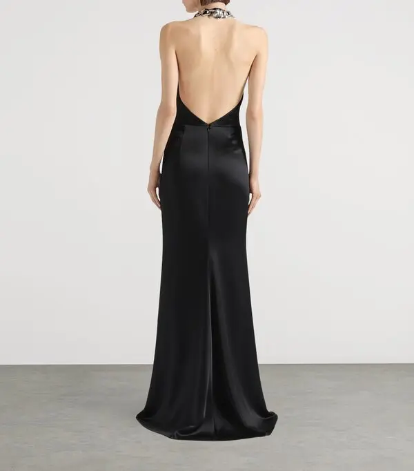 Givenchy Satin Halterneck Dress