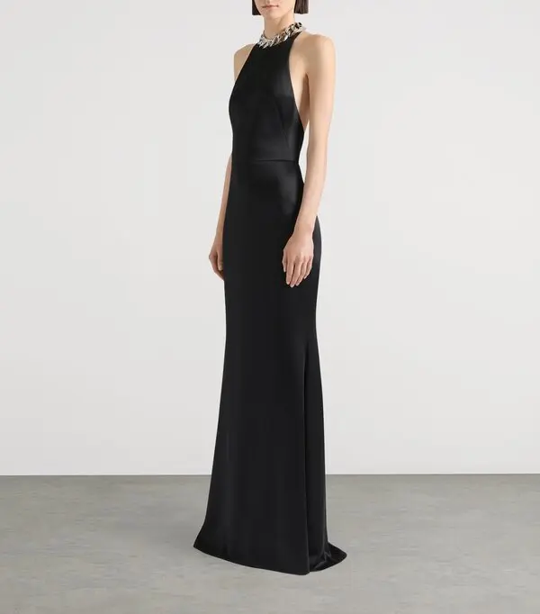 Givenchy Satin Halterneck Dress