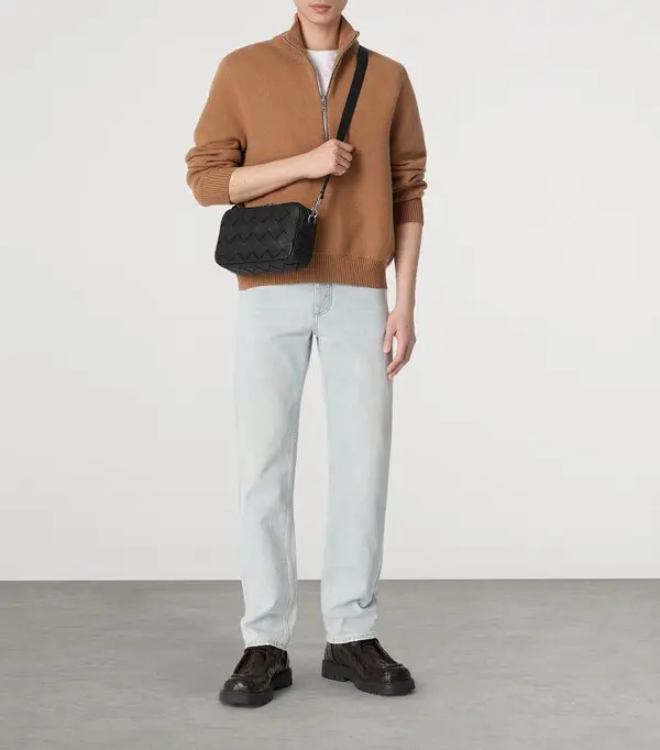 Bottega Veneta Small Intrecciato Camera Bag - Grey
