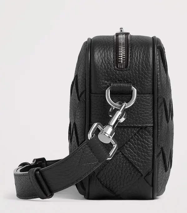 Bottega Veneta Small Intrecciato Camera Bag - Grey
