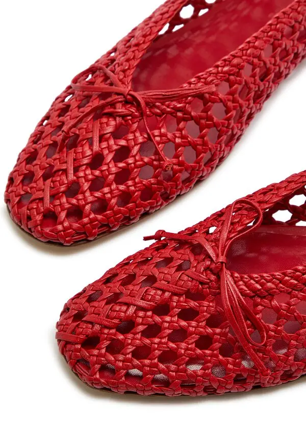Le Monde Beryl Regency Woven Leather Ballet Flats
