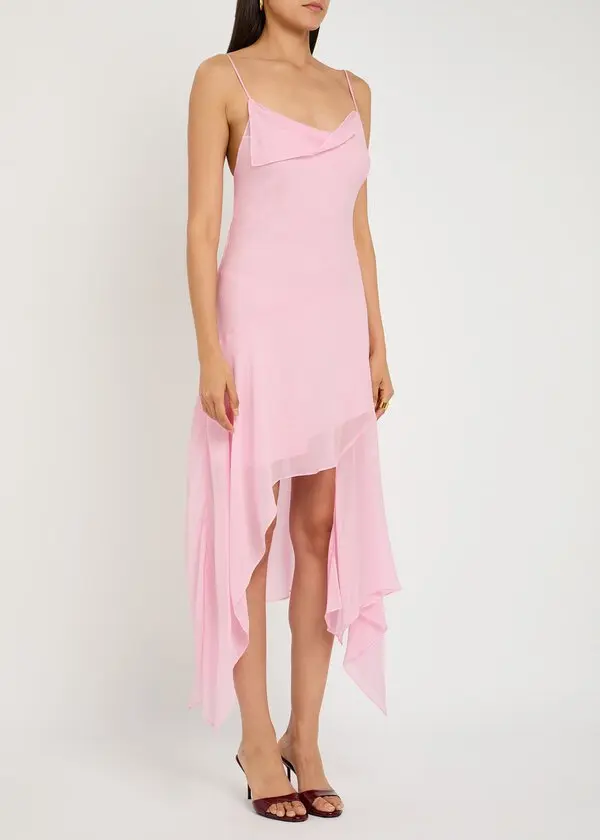 white christmas dresses Asymmetric Drape Crepe Dress Yellow – Roland Mouret