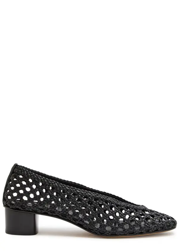 Le Monde Beryl 40 Woven Leather Ballet Pumps