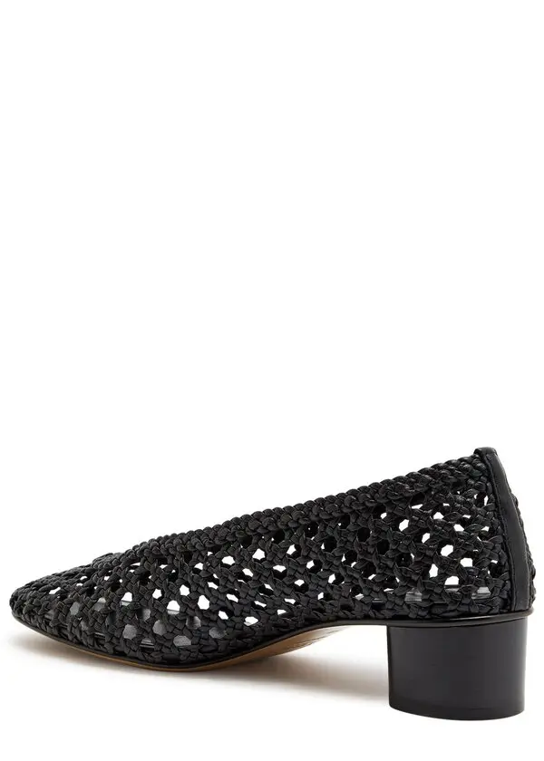Le Monde Beryl 40 Woven Leather Ballet Pumps