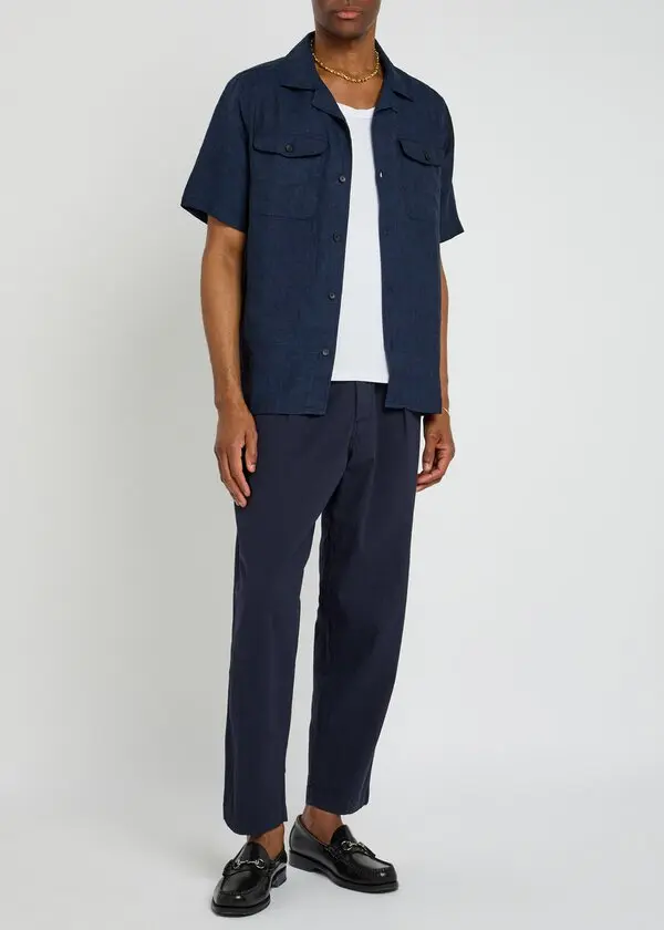 WAX LONDON Bartlett Linen Shirt