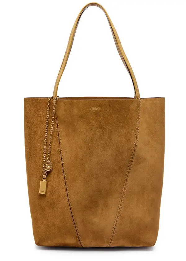 Chloé Spin Medium Suede Tote