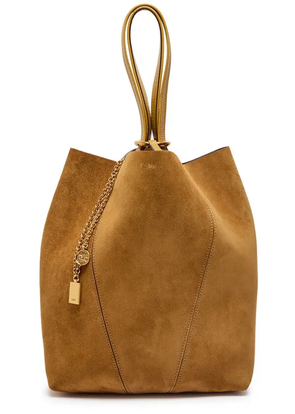 Chloé Spin Medium Suede Tote