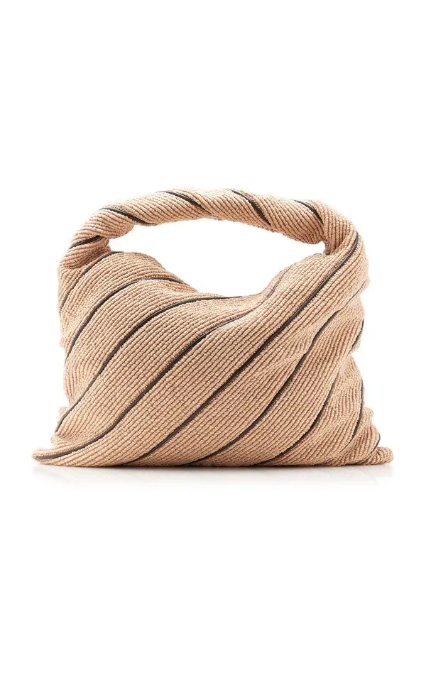 Bottega Veneta Large Hop Raffia Bag - Neutral