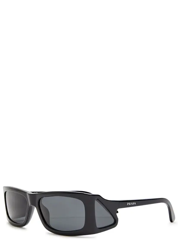 Prada Rectangle-frame Sunglasses - Black