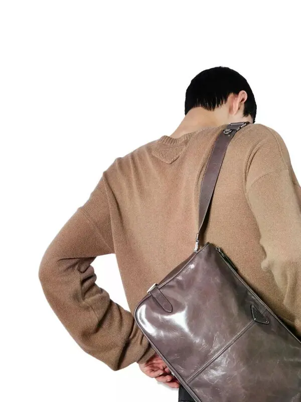Prada Leather Shoulder Bag - Brown