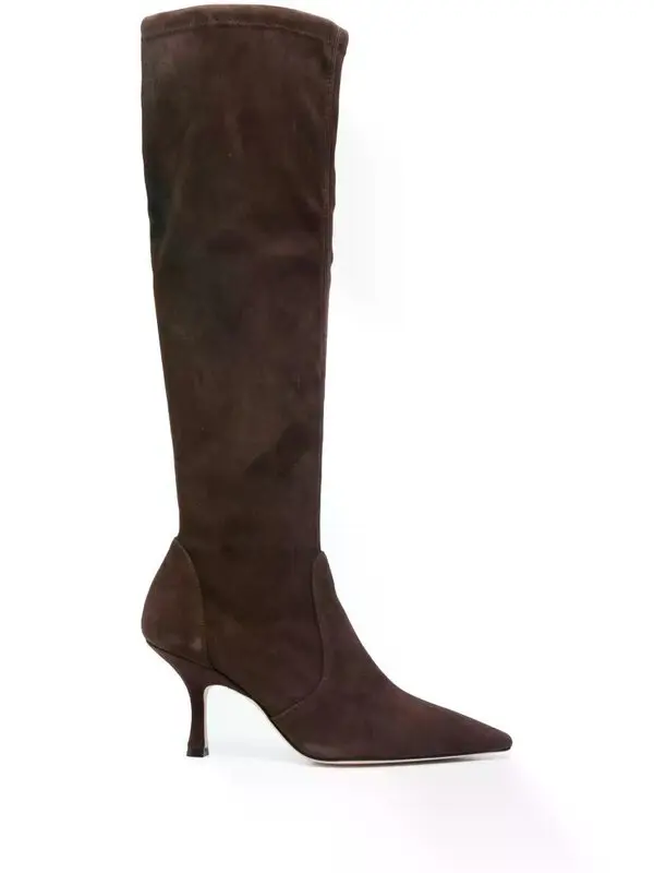 STUART WEITZMAN 90mm Leather Knee-high Boots