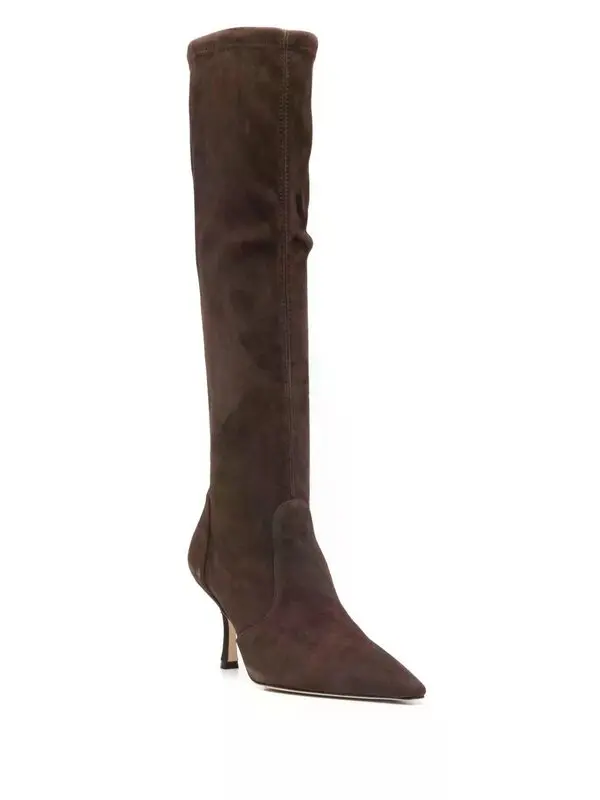 STUART WEITZMAN 90mm Leather Knee-high Boots