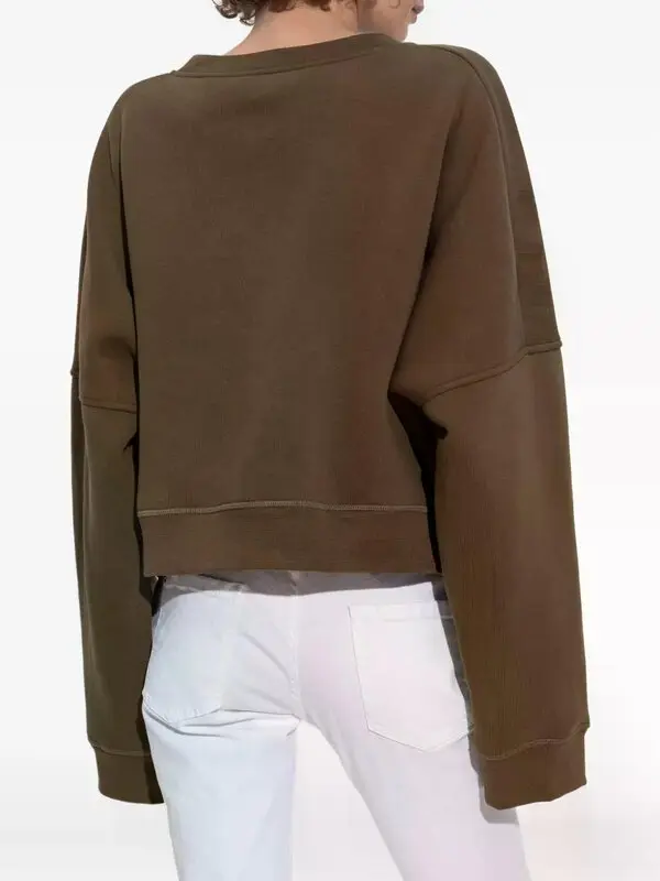Dsquared2 Pocket-detail Cropped Sweatshirt - Green