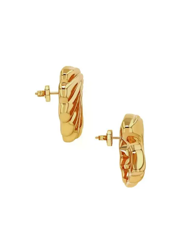 ANINE BING Curved Shell Earrings