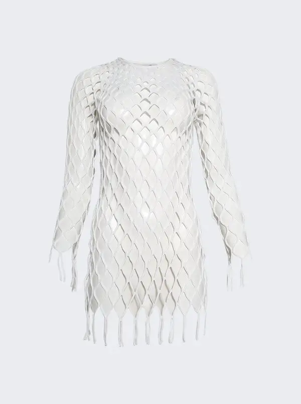 Christopher Esber Knitted Mesh Mini Dress