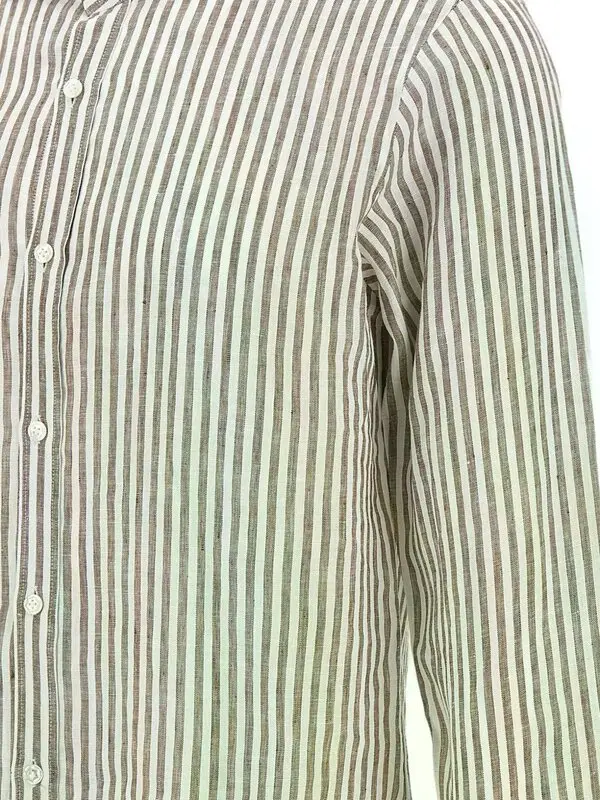 BARBA NAPOLI Striped Shirt - White