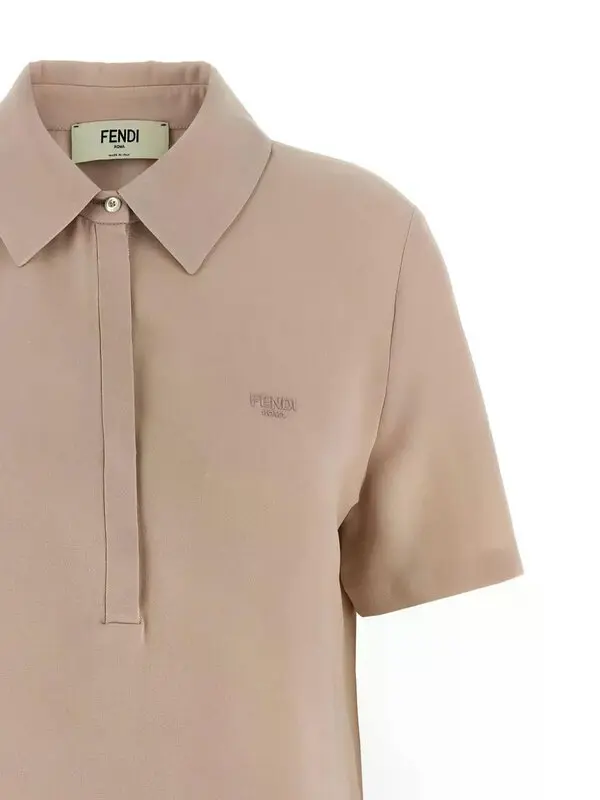 Fendi Silk Polo Shirt