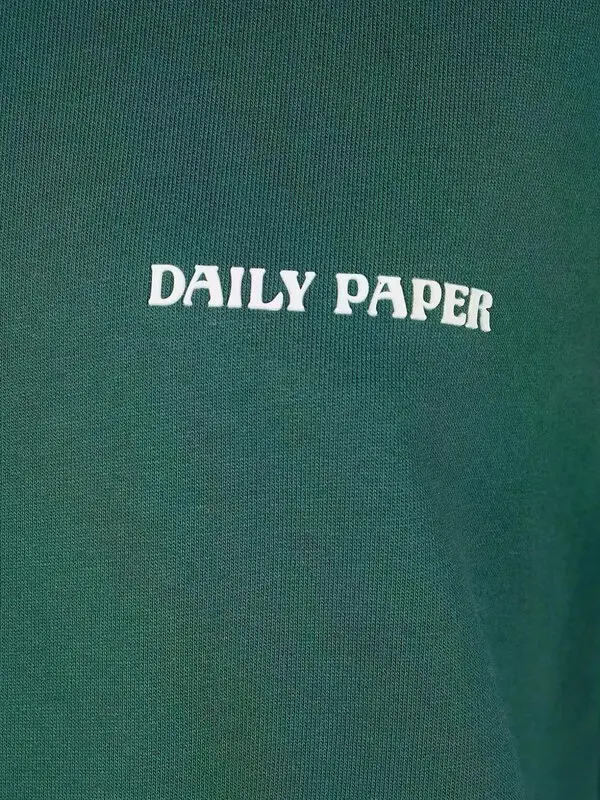 DAILY PAPER Logo-print Cotton T-shirt - Green