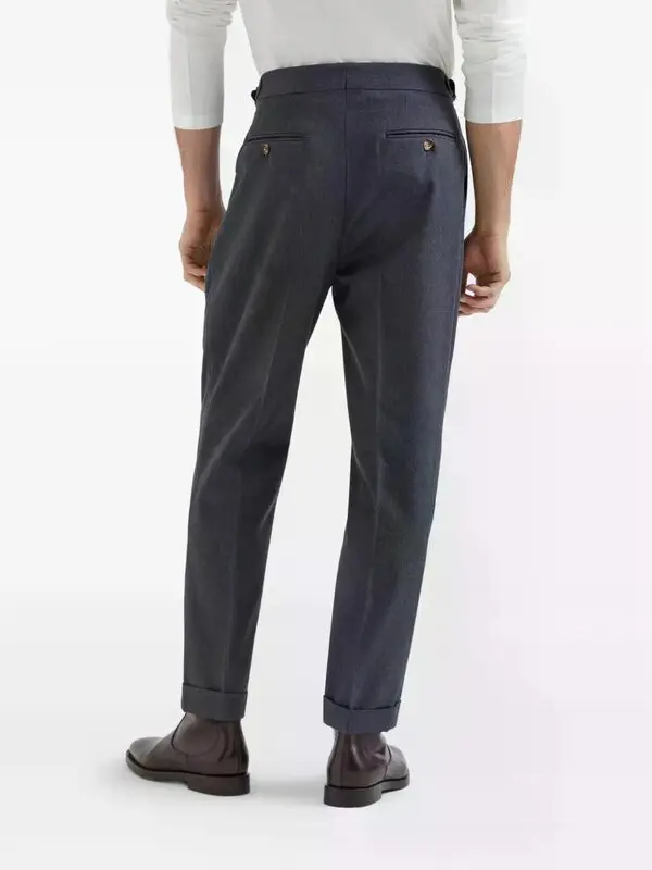Brunello Cucinelli Gabardine Tailored Trousers