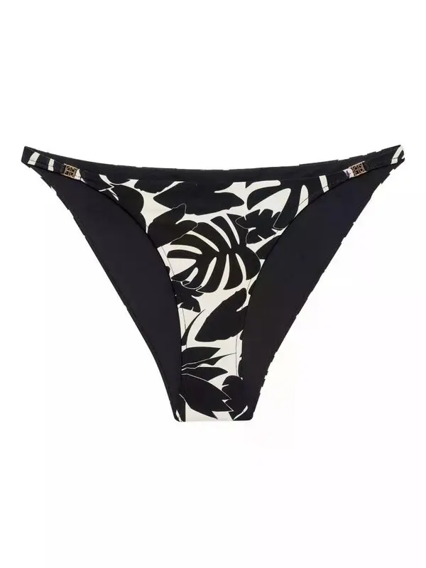 ANINE BING Bellamy Printed Bikini Bottom - Black
