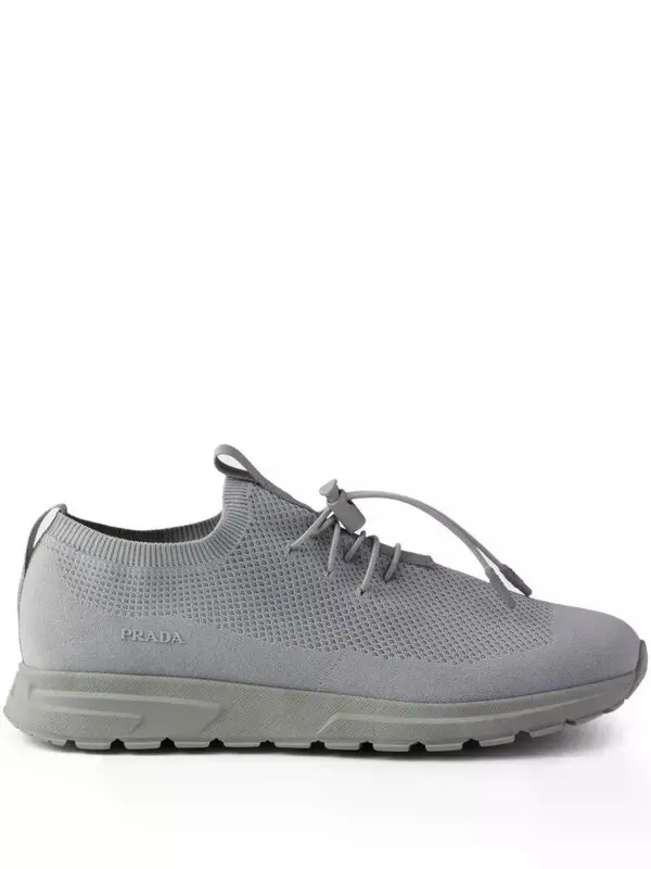 Prada Prax Knit Sneakers - Grey