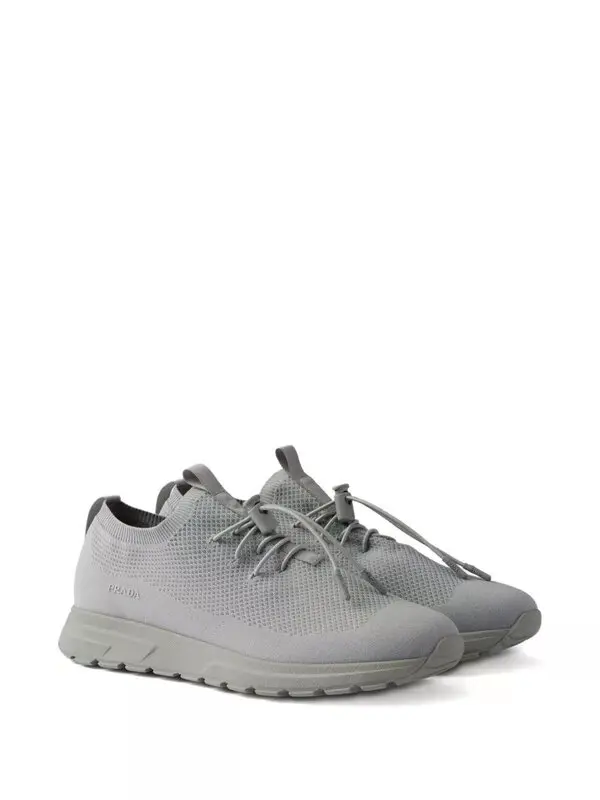 Prada Prax Knit Sneakers - Grey