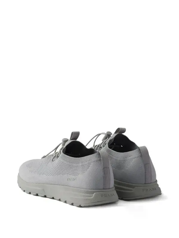 Prada Prax Knit Sneakers - Grey