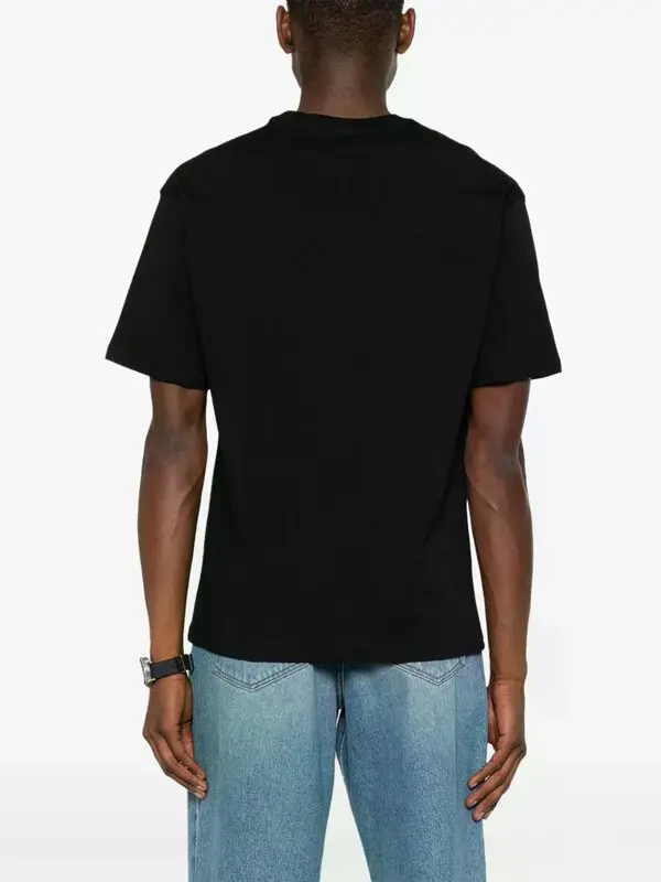 A.p.c. Logo-print Cotton T-shirt - Black