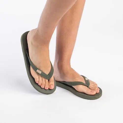 FEELGOODZ Classicz Core Natural Rubber Flip-flops - Lichen