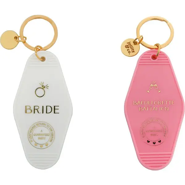 JOLLITY & CO Bride And Bachelorette Battalion Keychains - Assorted Pre-pack
