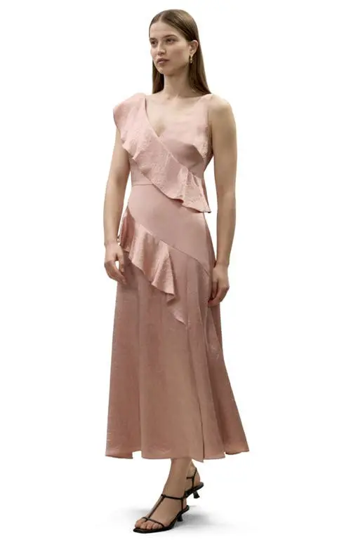 Rebecca Taylor Hollis Satin Midi Dress