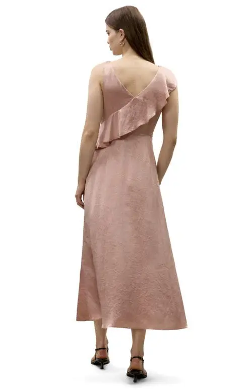 Rebecca Taylor Hollis Satin Midi Dress