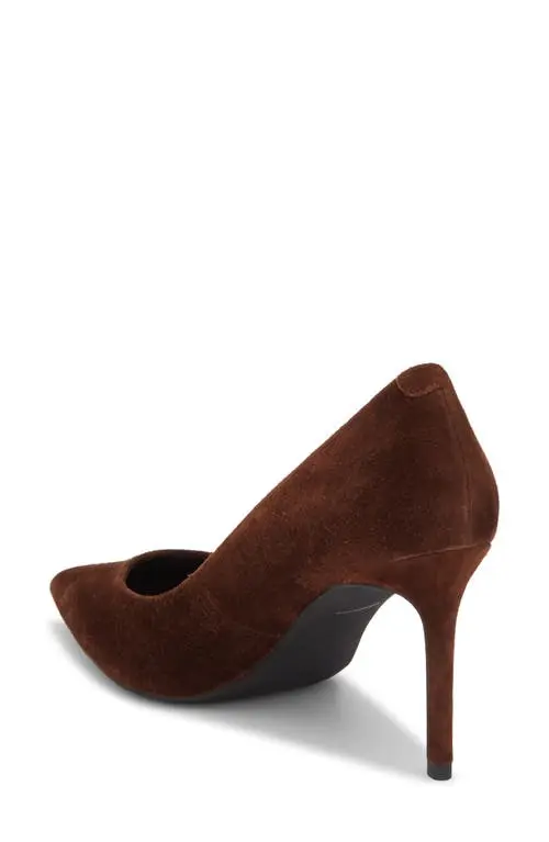 Jeffrey Campbell Nikia Pointed-toe Pumps - Brown Suede
