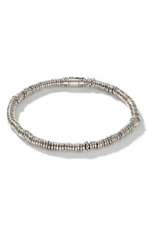 John Hardy Heishi Sterling Bracelet - Silver