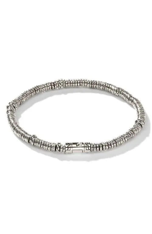 John Hardy Heishi Sterling Bracelet - Silver