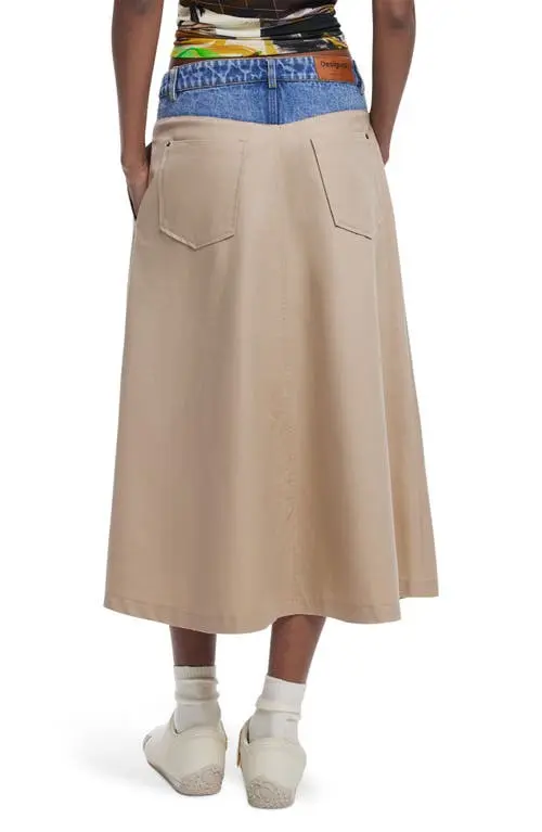 Desigual Cotton-twill Maxi Skirt