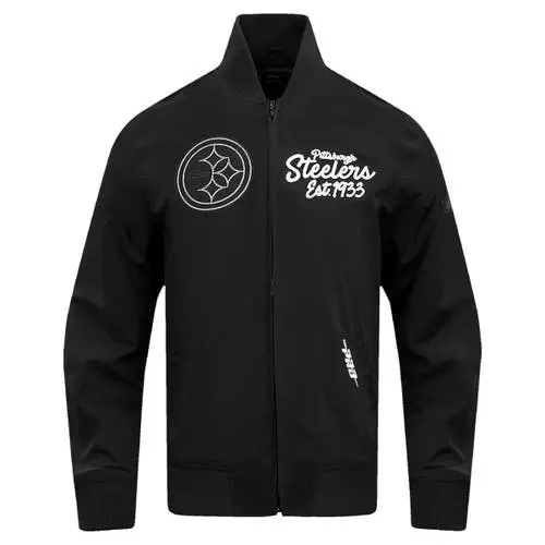 PRO STANDARD Pittsburgh Steelers Full-zip Twill Jacket - Black