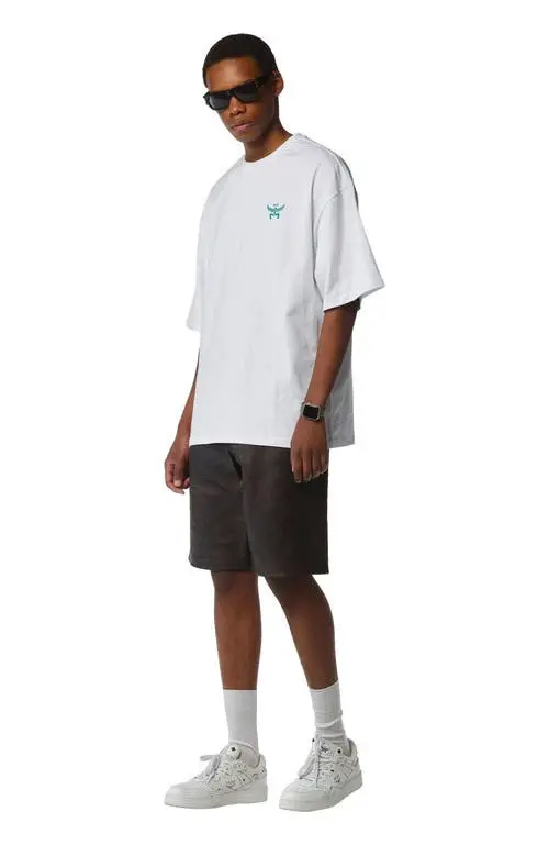 Mcm X Snipes Rhinestone Logo T-shirt - White