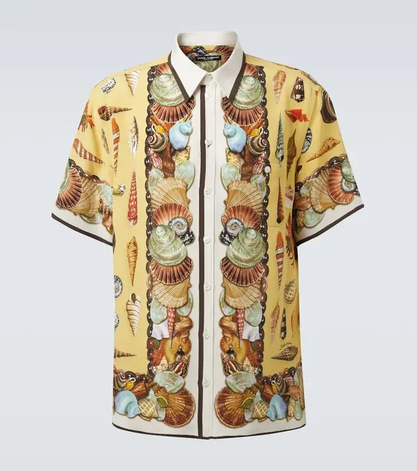 Dolce & Gabbana Printed Silk Crêpe Shirt - Multicoloured