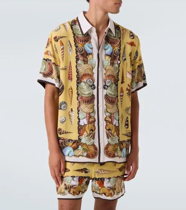 Dolce & Gabbana Printed Silk Crêpe Shirt - Multicoloured
